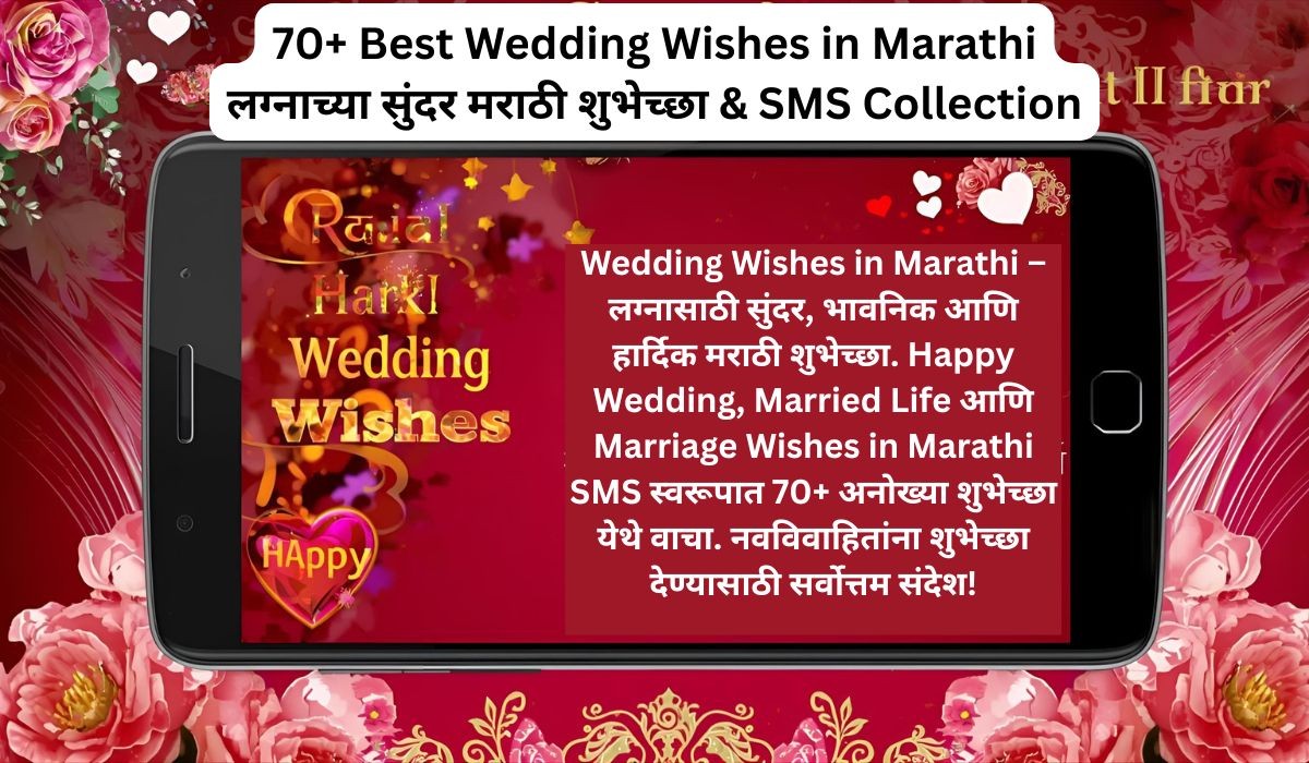 70+ Best Wedding Wishes In Marathi | लग्नाच्या सुंदर मराठी शुभेच्छा ...